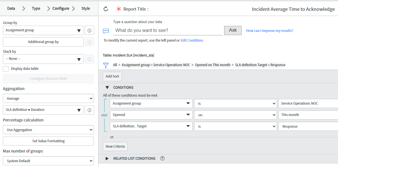 Solved: Incident Average Time to Acknowledge - ServiceNow Community